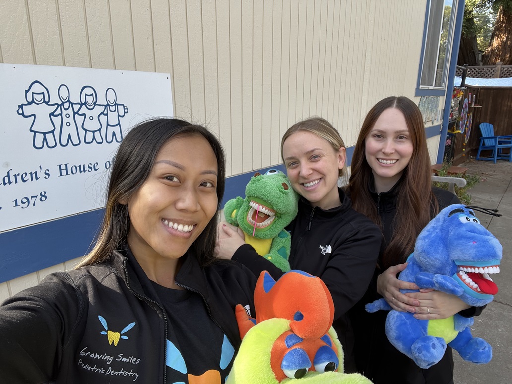 Our dental assistants Lena, Kaitlin, and Vanessa presenting a fun ...